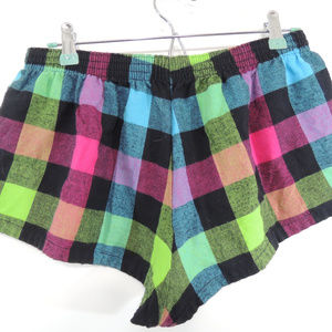 Universal | Shorts | Universal Studios Womens Flannel Mini Shorts Xl ...
